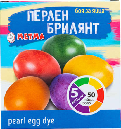METMA Боя за яйца Перлен брилянт, 5 цвята, 20 g | dm България
