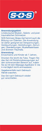 SOS Schmerz-Stopp-Gel, 50 ml dauerhaft günstig online kaufen | dm.de