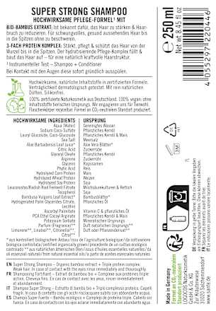 SANTE NATURKOSMETIK Shampoo Super Strong, 250 ml dauerhaft günstig ...