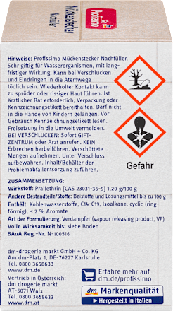 Profissimo Mückenstecker 45 Nächte Nachfüllpack, 35 ml | dm.at