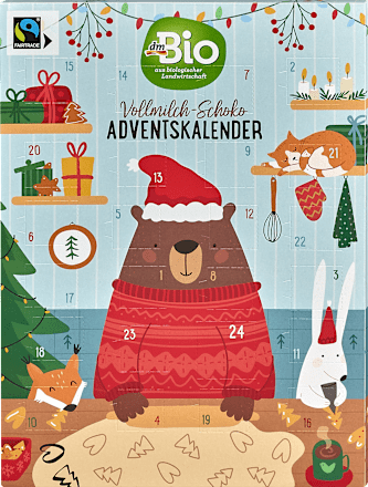 dmBio Advent kalendar s mliječnom čokoladom, 1 kom. | dm-drogeriemarkt.ba