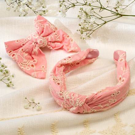 ebelin Haarreif mit Lochmuster und Knoten rosa, 1 St dauerhaft günstig online kaufen | dm.de