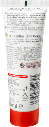 alverde NATURKOSMETIK Intensiv krema za ruke, 30 ml | dm.rs