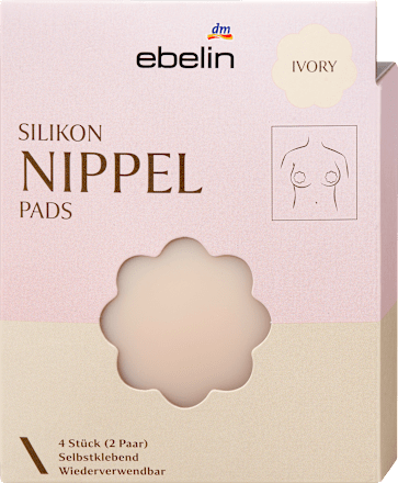ebelin Silikon-Nippelpads Ivory (2 Paar), 4 St | dm.at