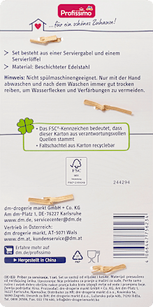 Profissimo Servierbesteck 2-teilig Edelstahl in gold, 1 St dauerhaft ...