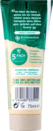 dentural Zahnpasta Natural fluoridfrei, 75 ml dauerhaft günstig online ...