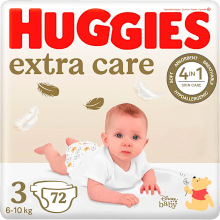 HUGGIES extra care pelene - Disney baby, veličina 3 (6-10kg), 72 kom ...