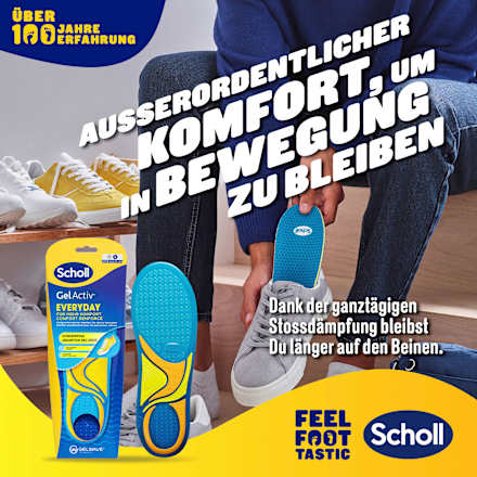 Scholl Einlegesohlen GelActiv Everyday, Gr. 40 -46,5 (1 Paar), 2 St dauerhaft günstig online ...