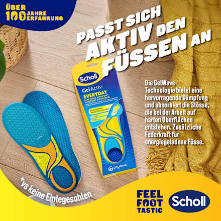Scholl Einlegesohlen GelActiv Everyday, Gr. 40 -46,5 (1 Paar), 2 St dauerhaft günstig online ...
