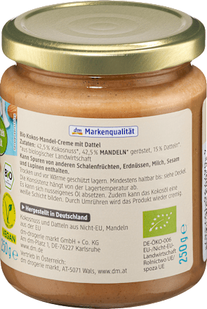 dmBio Kokos-Mandel Creme, 250 g dauerhaft günstig online kaufen | dm.de
