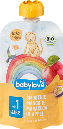 babylove Quetschie Smoothie Apfel, Mango, Maracuja, ab 1 Jahr, 100 g dauerhaft günstig online ...