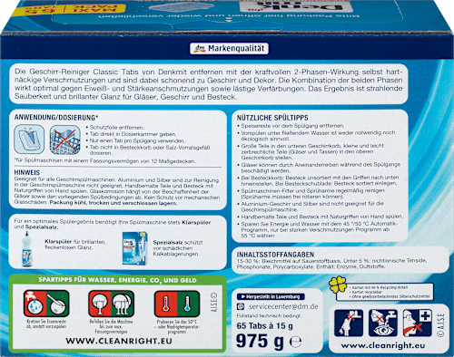Denkmit Geschirrspül-Tabs Classic, 65 St | dm.at
