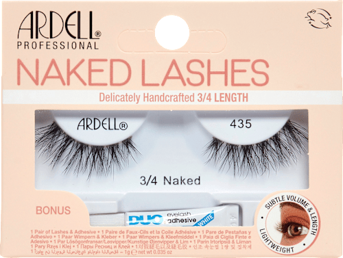 ARDELL Künstliche Wimpern 3/4 Naked Lashes 435 (1 Paar), 1 St dauerhaft ...