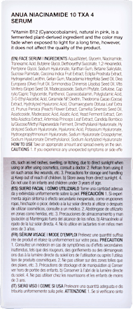 Anua Serum Niacinamide 10% + TXA 4%, 30 ml dauerhaft günstig online ...