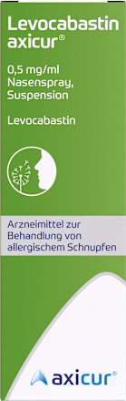 axicur Levocabastin axicur 0,5 mg/ml Nasenspray, Suspension, 5 ml ...